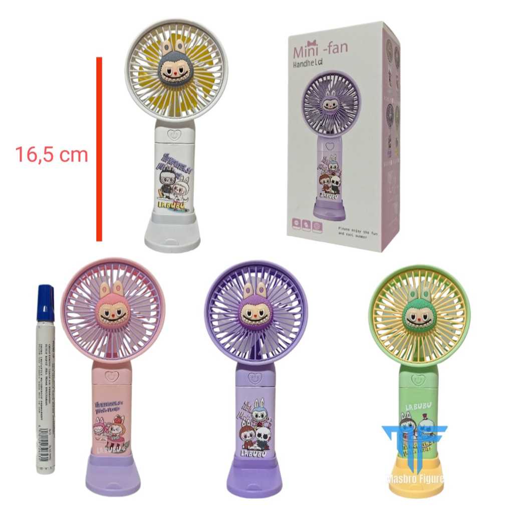 Jual Kipas Mini portable Karakter Labubu Mini Fan Hand Held Fan Labubu ...