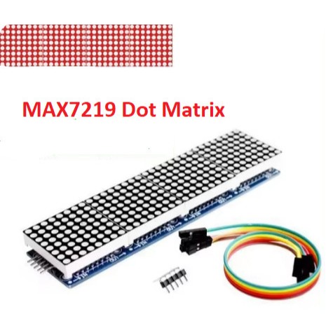Jual MODULE MAX7219 LED DOT MATRIX Modul RUNNING TEXT DISPLAY 8x8 4 IN ...