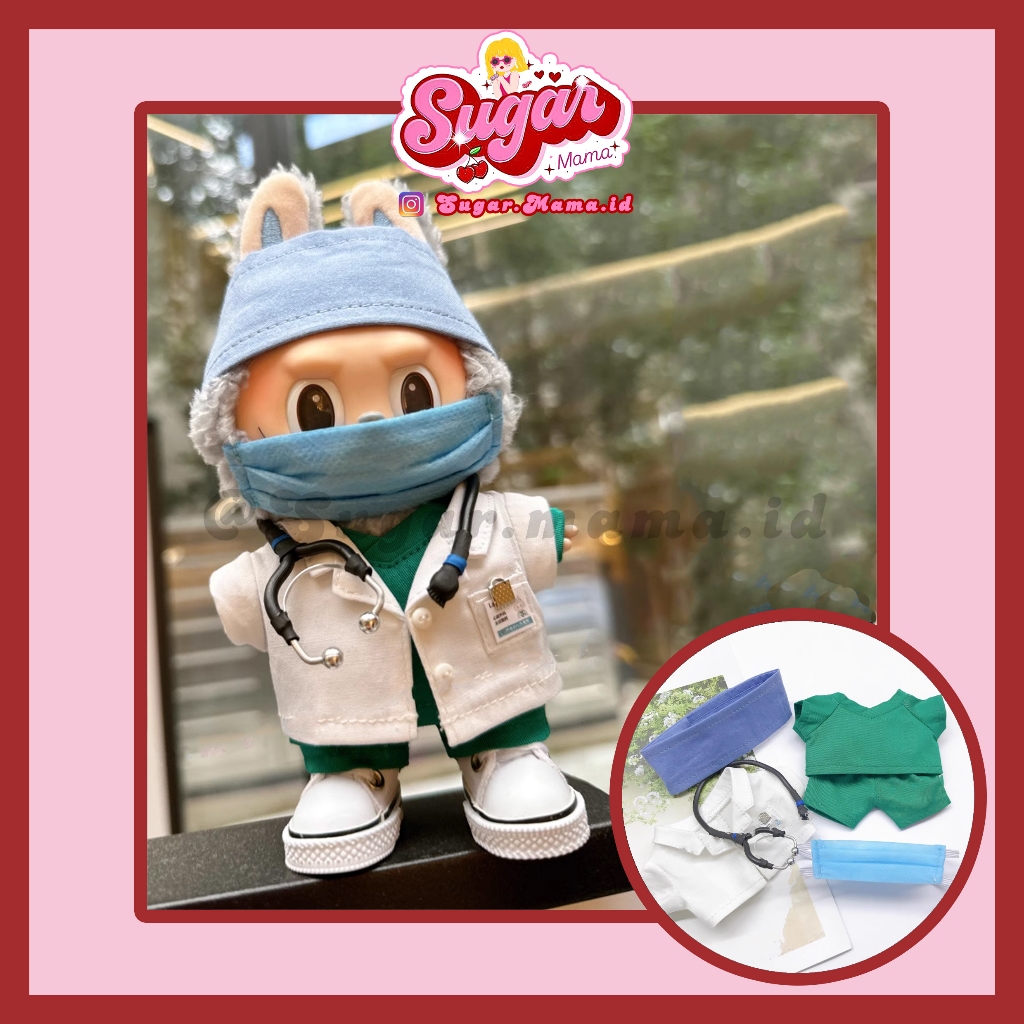 Jual Baju LABUBU Mcd costume career ONE SET - Have a seat - Macaroon ...