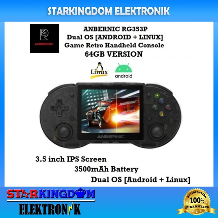 Jual Video Game Console Anbernic RG353P Handlhed Portable Dual System ...