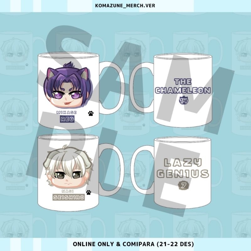Jual Mug Blue Lock fan merch/ gelas kopi/ mug anime/ blue lock | Shopee ...