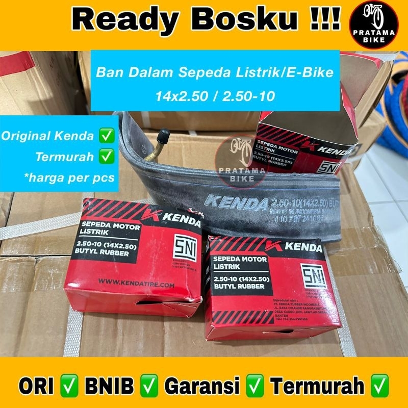 Jual Ban Dalam Sepeda Listrik E-Bike Ukuran 14x250 / 14 x 2.50 KENDA PACIFIC Murah | Shopee ...