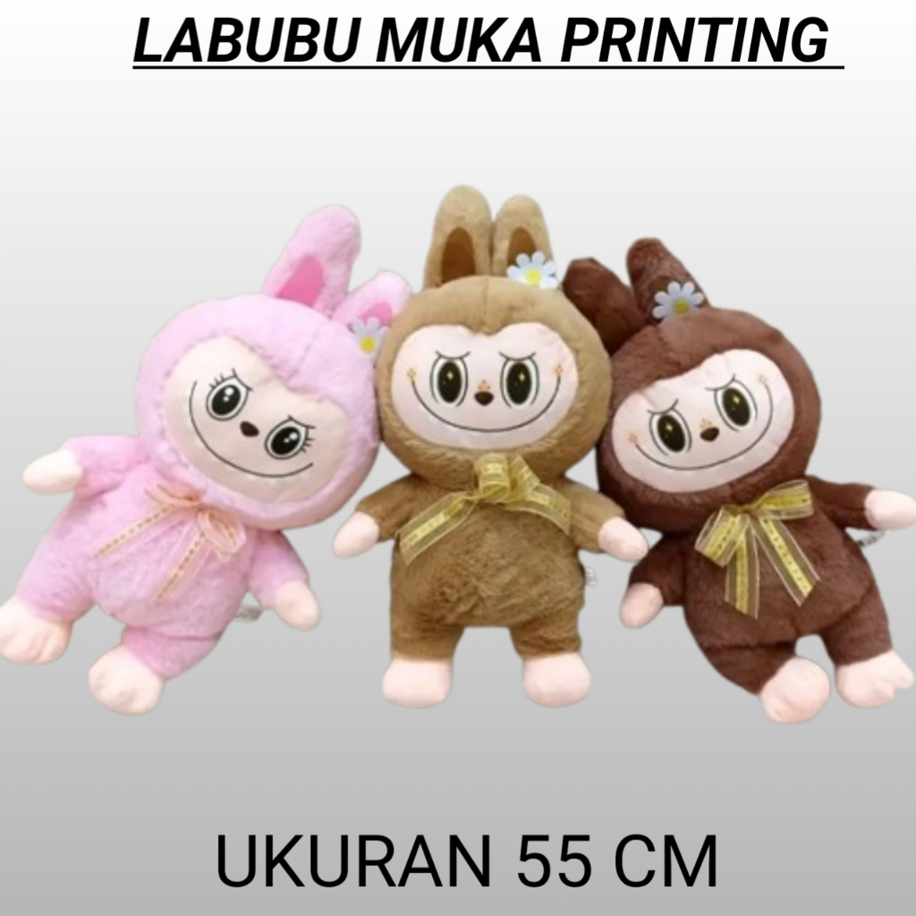 Jual Boneka Labubu Printing The Monster/Boneka labubu ukuran 48 cm SNI ...