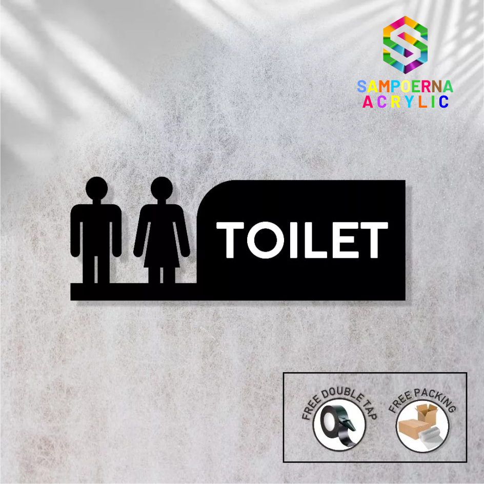 Jual Sign Acrylic toilet simple | Akrilik toilet simple ELEGAN motif ...