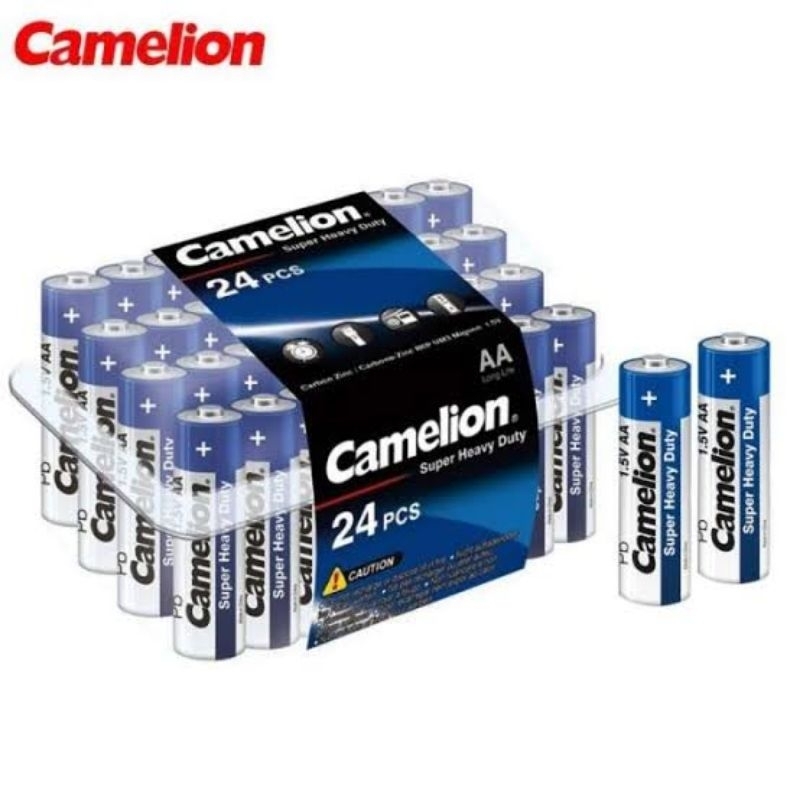 Jual BATERAI CAMELION SUPER HEAVY DUTY AA/24PCS | Shopee Indonesia