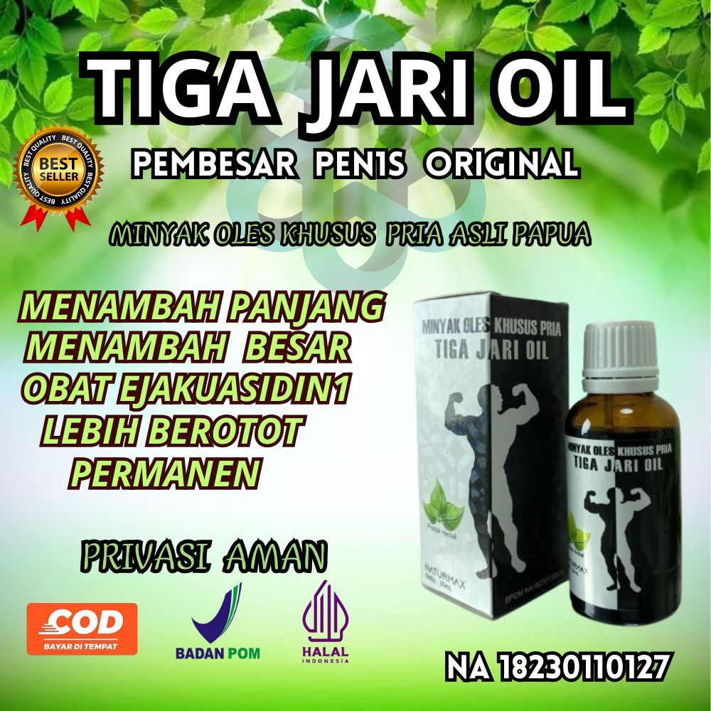 Jual TIGA JARI OIL MINYAK DAUN BUNGKUS TIGA JARI PEMBESAR MISTER P PERMANEN pembesar mr p ...