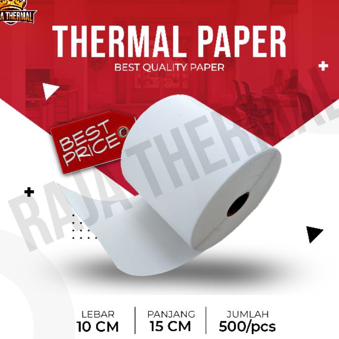 Jual Ekstra KES STICKER THERMAL A6 1x15MM STICKER BARCODE PAPER THERMAL ...