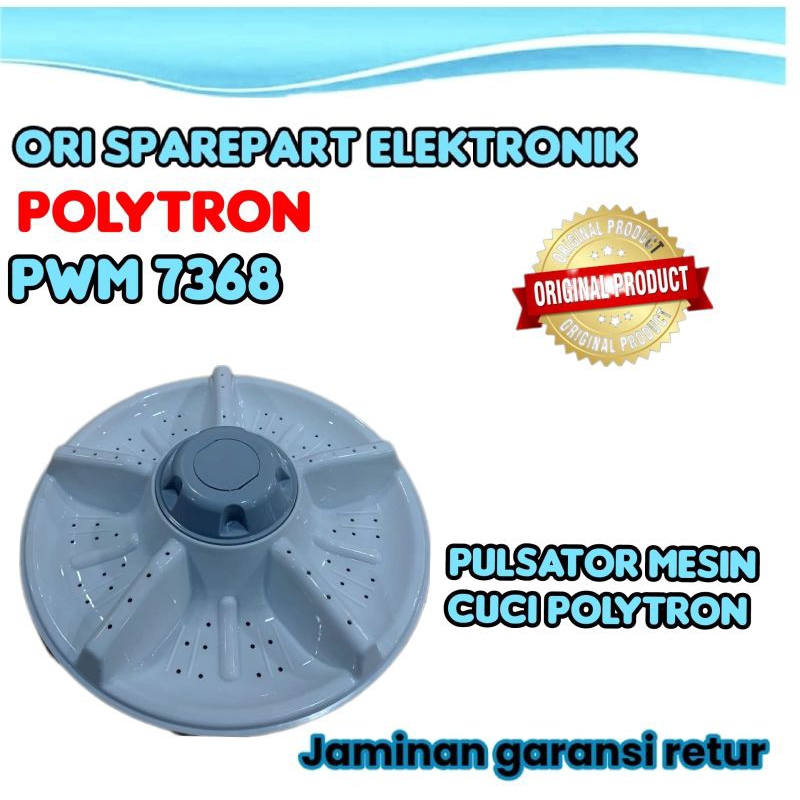 Jual pulsator mesin cuci 2 tabung polytron pwm 7363 pulsator 32 cm as ...