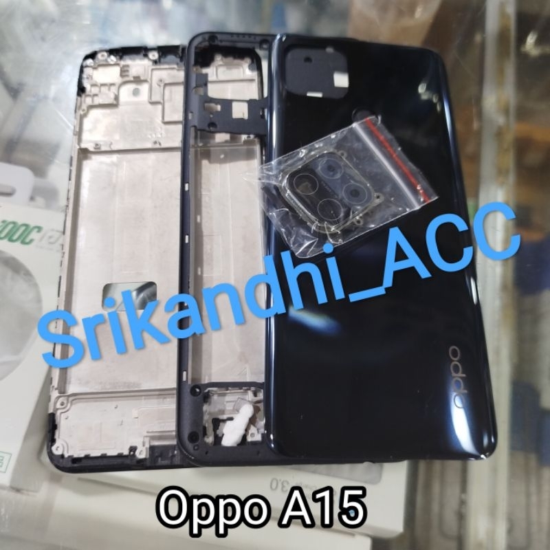 Jual Cessing hausing fullset frame lcd Oppo A15 Backdor + Bazzel ...