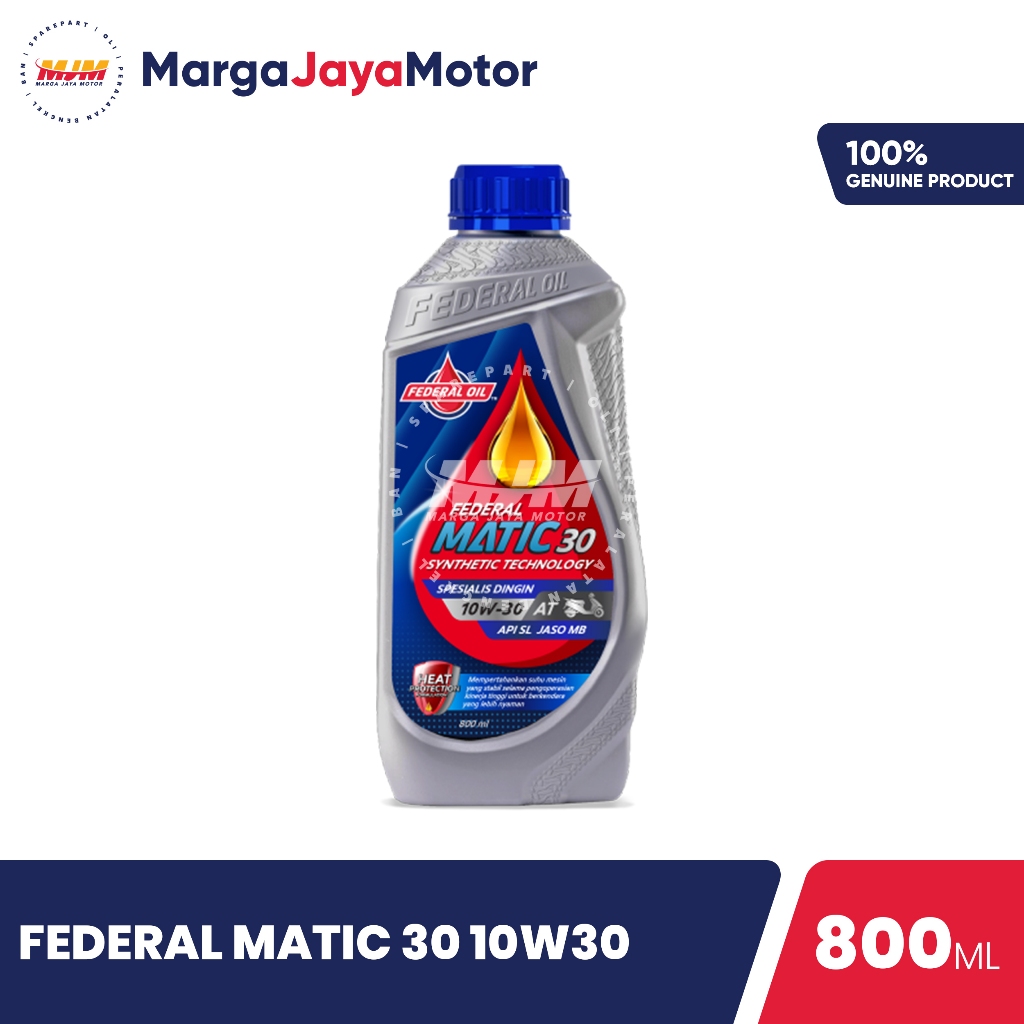 Jual Federal Matic 30 10W-30 0.8L | Shopee Indonesia
