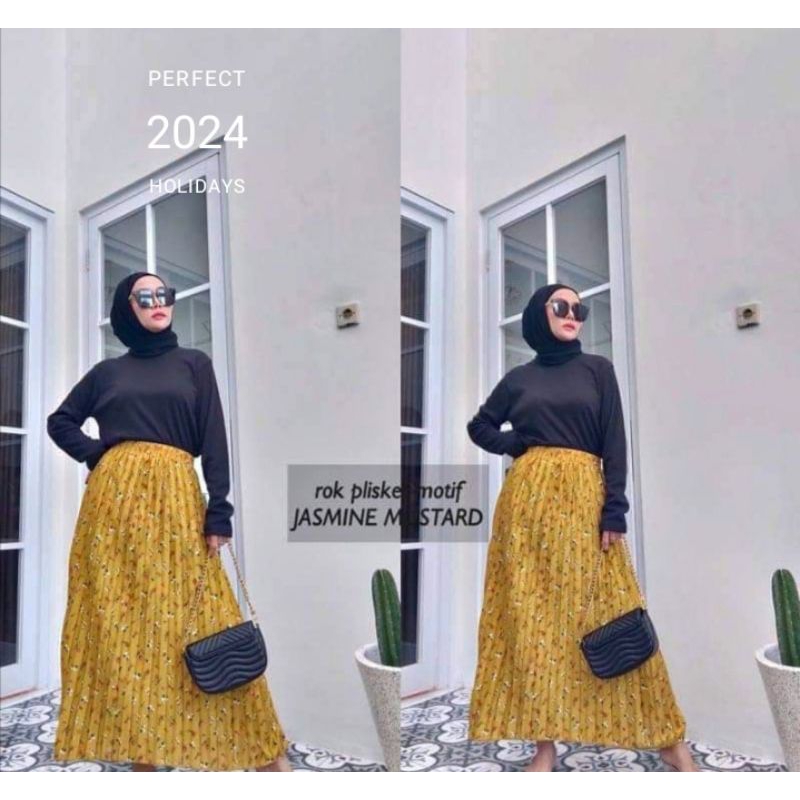 Jual Rok Prisket Motif Bunga Jasmine#Rok motif Bunga Melati#Rok motif# ...