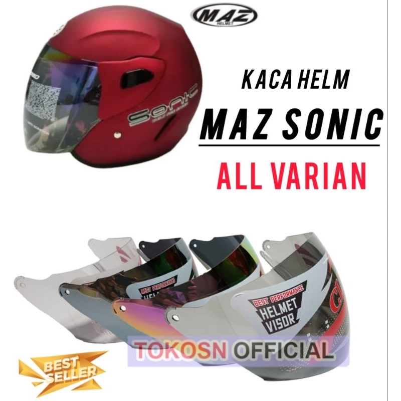 Jual Kaca helm MAZ SONIC visor helmet mazsonic Bening hitam silver ...
