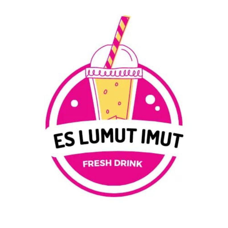 Jual (MINIMAL ORDER 100 PCS) STICKER ES LUMUT STICKER MINUMAN JUS ...