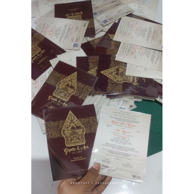 Jual Undangan Custom Terlaris Free Desain | Free Label Nama | Free ...