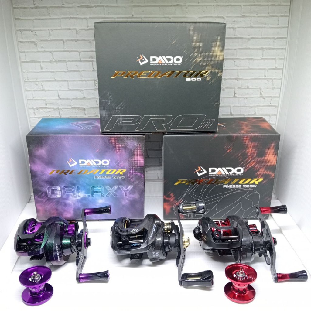 Jual Reel Baitcasting DAIDO PREDATOR PRO II / PREDATOR FINESSE / FINESSE GALAXY (Saltwater ...