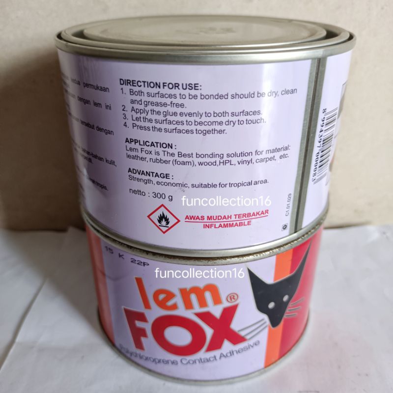 Jual Lem Fox Kuning Kaleng Merah Serbaguna 300gr | Shopee Indonesia