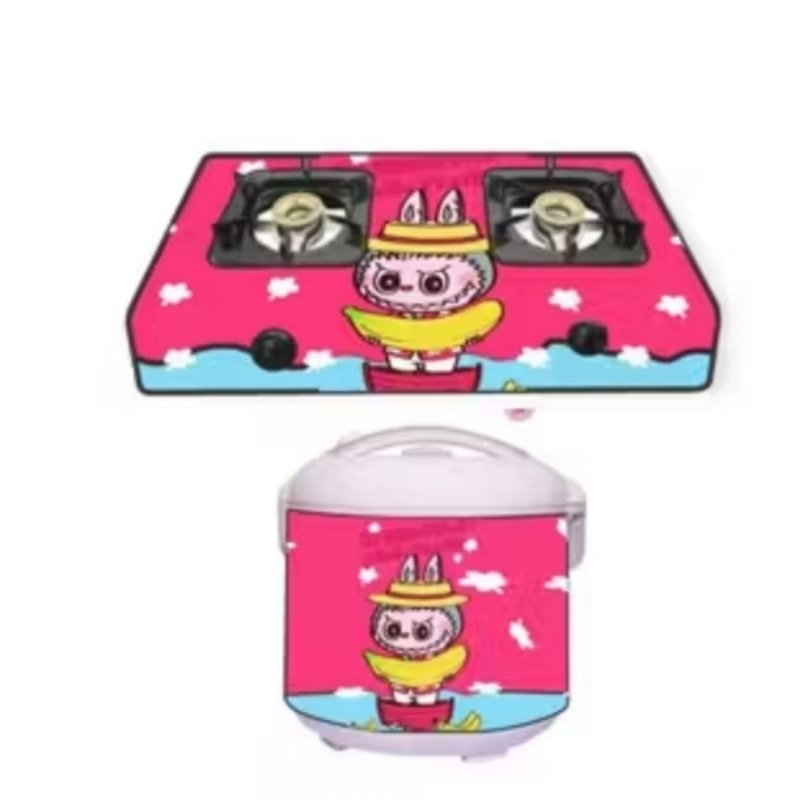 Jual Sticker Kompor 2 Tungku Dan Sticker Mejikom Paket 2in1 Motif ...