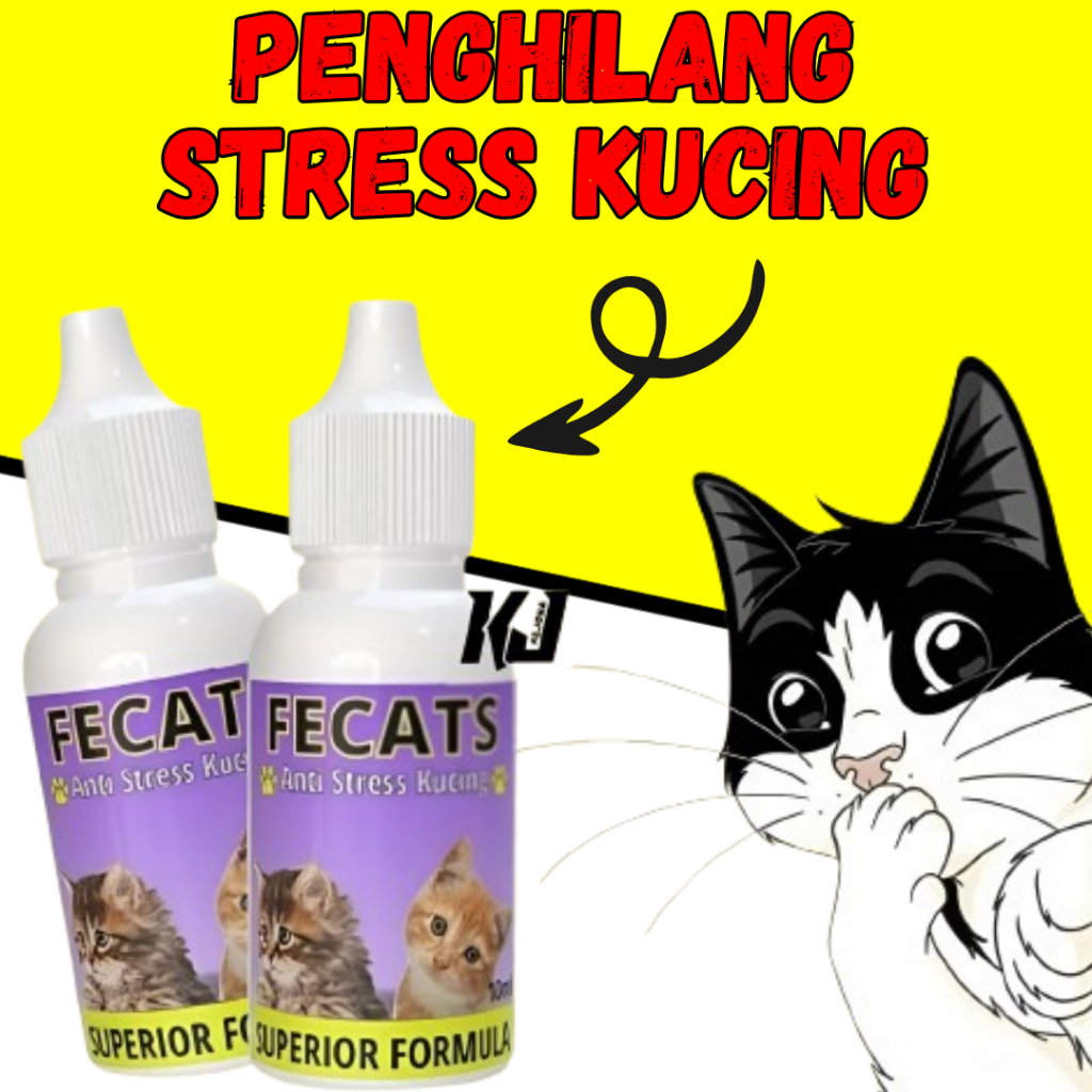 Jual Obat Anti Stres Kucing Fecats 10ml Penghilang Stress Kucing Galak ...
