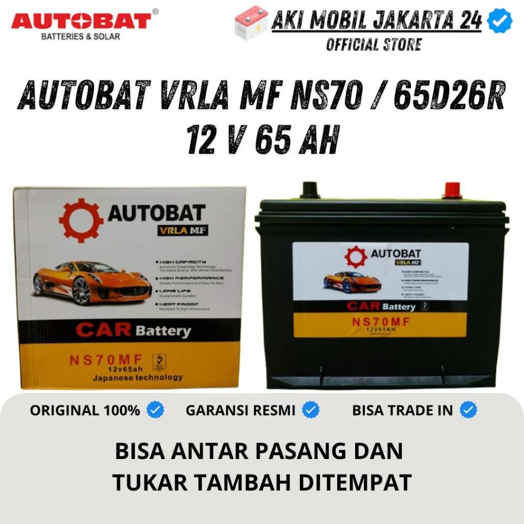 Jual Aki Mobil Toyota Kijang Diesel AUTOBAT MF Ns70 Aki KERING 12 V 65 Ah - GRAB/GOJEK | Shopee ...