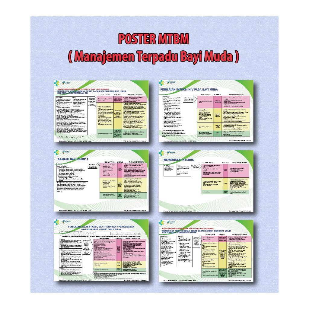 Jual PAKET POSTER MTBM (MANAJEMEN TERPADU BAYI MUDA) POSTER KEBIDANAN ...