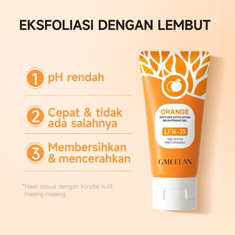 Jual GMEELAN Orange Exfoliating Gel Mengangkat Sel Kulit Mati Smooth ...
