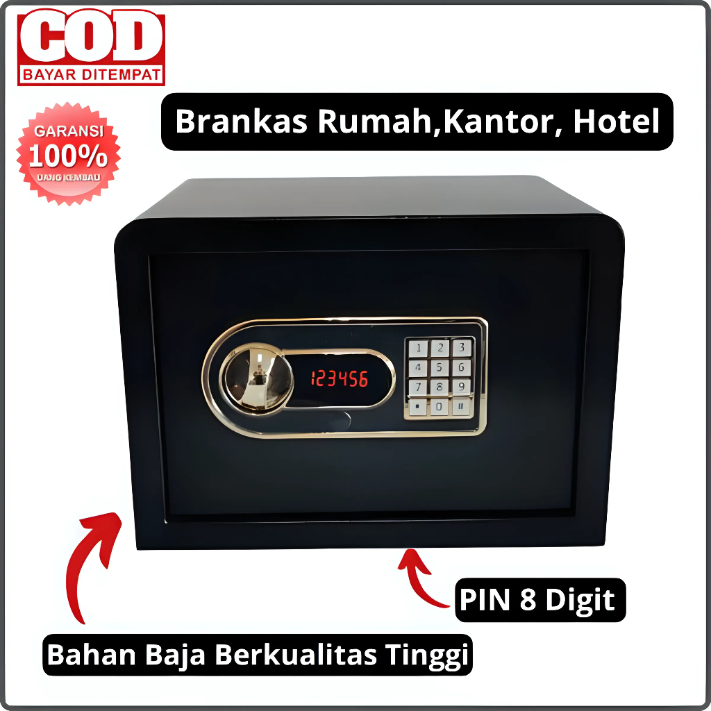 Jual Brankas Besi Anti Maling Kotak Penyimpanan Rumah Kantor Hotel ...