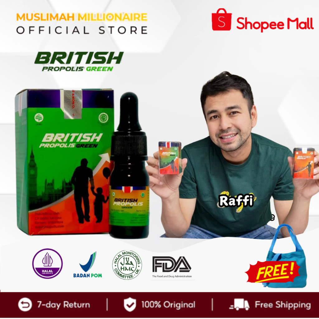 Jual British Propolis Green For Kids Vitamin Anak Nutrisi Otak Imunitas ...