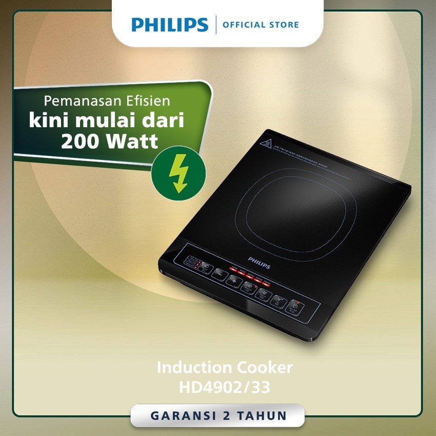 Jual Philips Induction Cooker LOW WATT HD4902 / 33 - 200W | Shopee ...