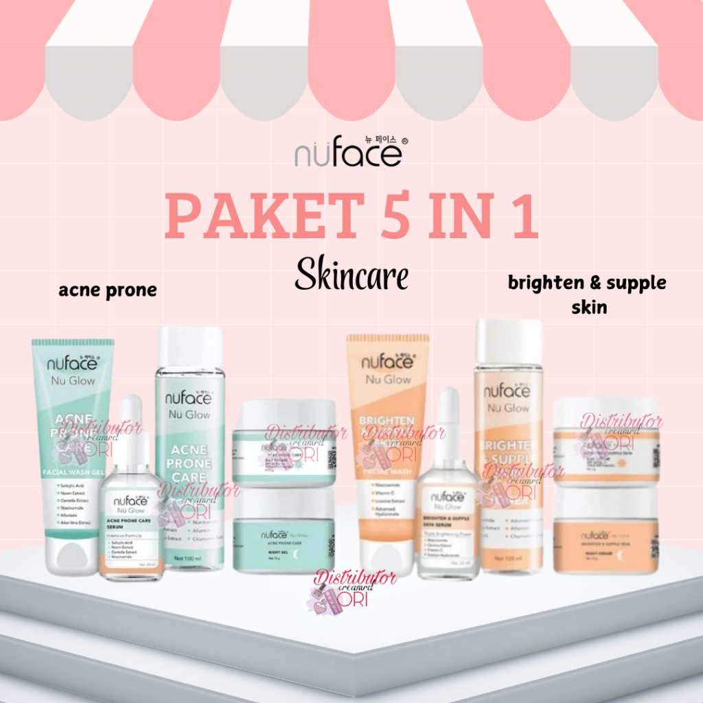 Jual [PAKET ISI 5] Nuface Skincare Fuji Paket Bundle Bundling Perawatan ...