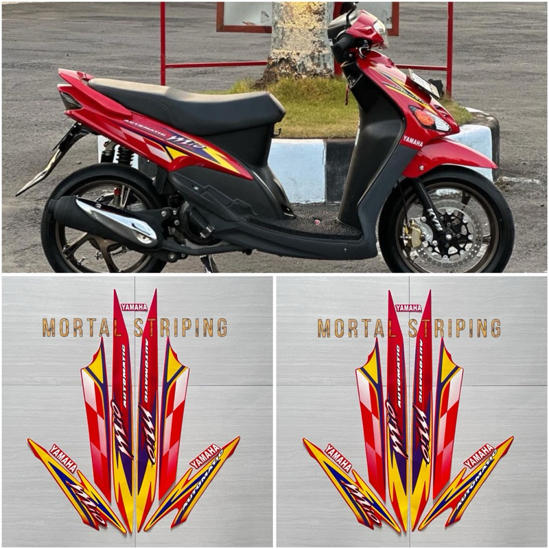 Jual STICKER STRIPING FULL SET LIS LIST BODI YAMAHA MOTOR MIO SPORTY ...