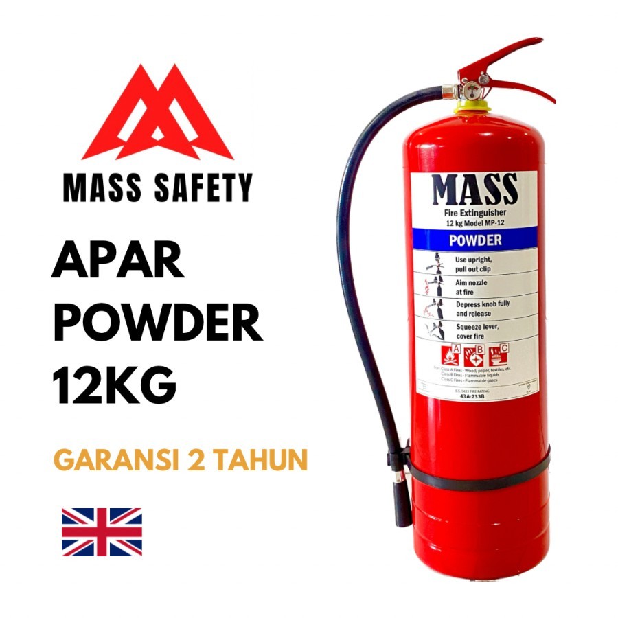 Jual APAR MASS ABC POWDER 12KG KOMPLIT SET GARANSI 2 TAHUN | Shopee Indonesia