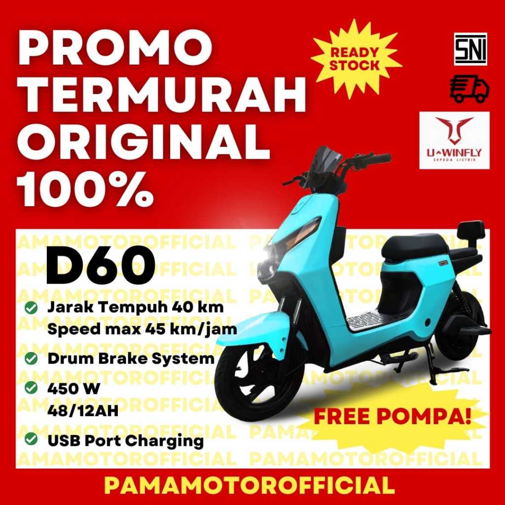 Jual PROMO Uwinfly D60 ADV Sepeda Listrik Box | Shopee Indonesia