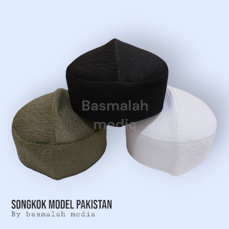 Jual Songkok/peci/kopiah Model Pakistan Polos Dengan berbagai warna ...
