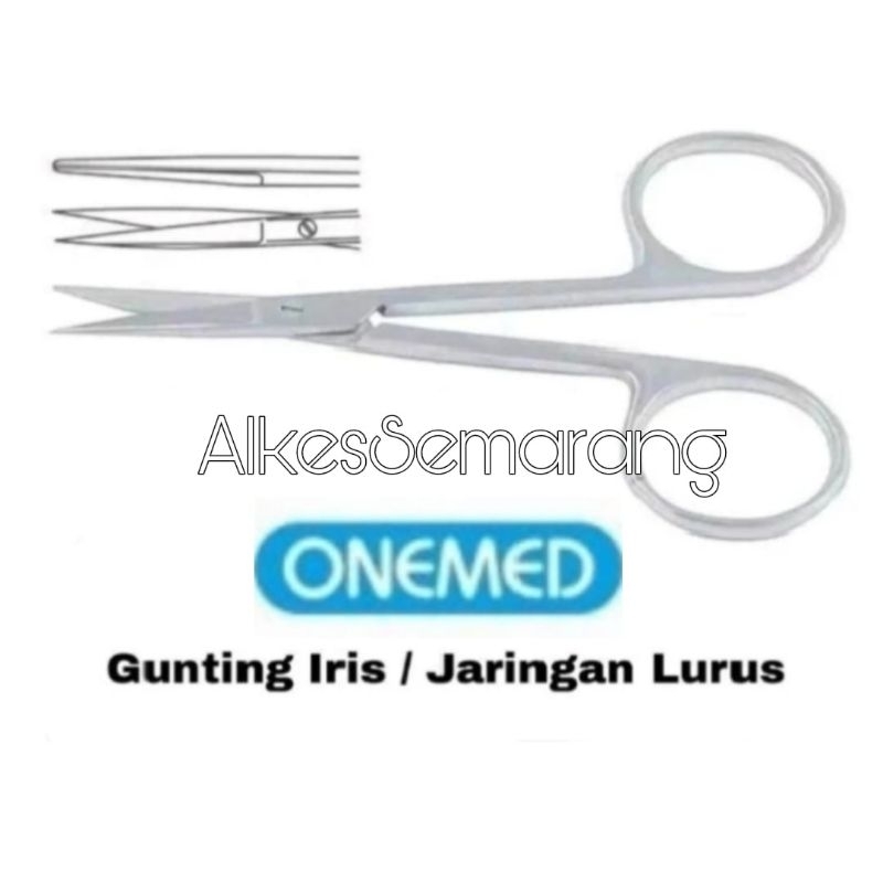 Jual Gunting Iris Lurus 11cm Onemed / Gunting Jaringan Lurus / Iris ...