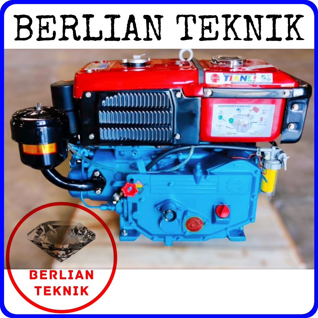 Jual Mesin Penggerak Solar Engine Diesel Tianli TF 85 NTDI / 12 HP Radiator Lampu | Shopee Indonesia