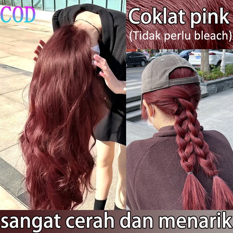 Jual Warna trend STYLE FIT cat rambut Pink coklat *200ml Tidak perlu ...
