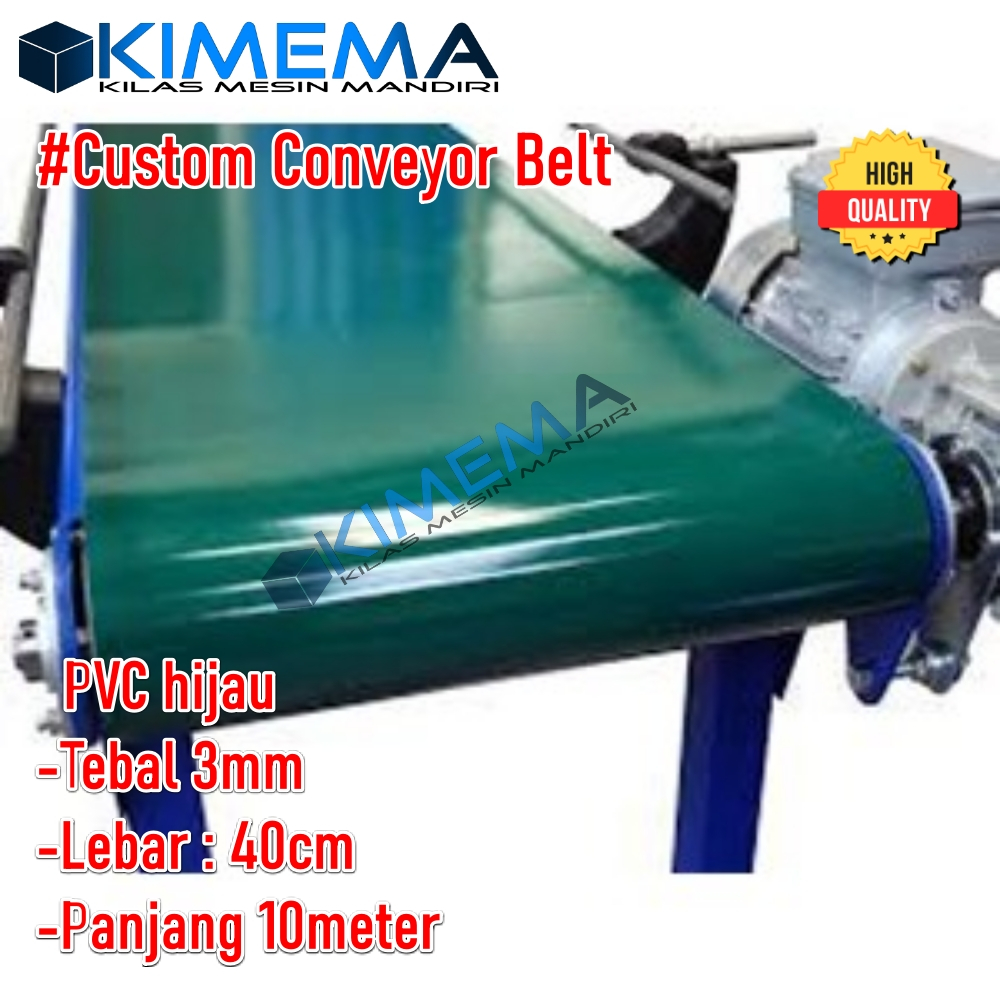 Jual Custom PVC Conveyor Belt hijau tebal 2mm lebar 40cm panjang 10meter Sambung | Shopee Indonesia