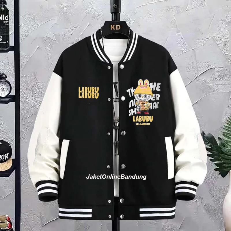 Jual Jaket Baseball Varsity Labubu Fullprint / Jaket Varsity Labubu ...