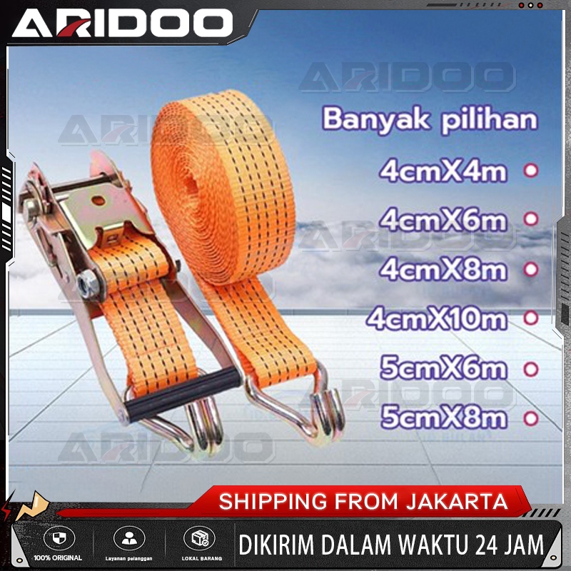Jual Rachet tie down/8-10 meter Trek belt /10 ton tali sound/tali ...