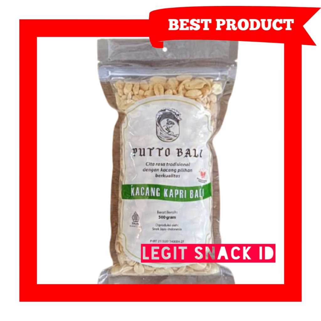 Jual Kacang Putto Bali 500 Gr / Kacang Bali Besar Halal / Kacang Kapri ...