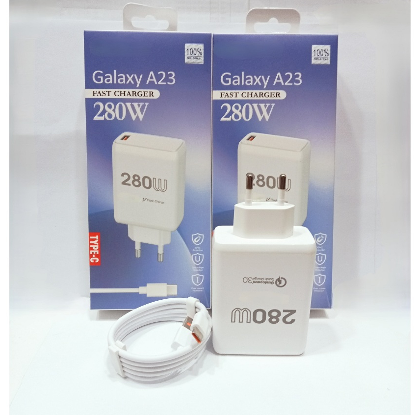Jual SMSNG Galaxy A23 For Android Charger 280W Fast Charger Quick ...