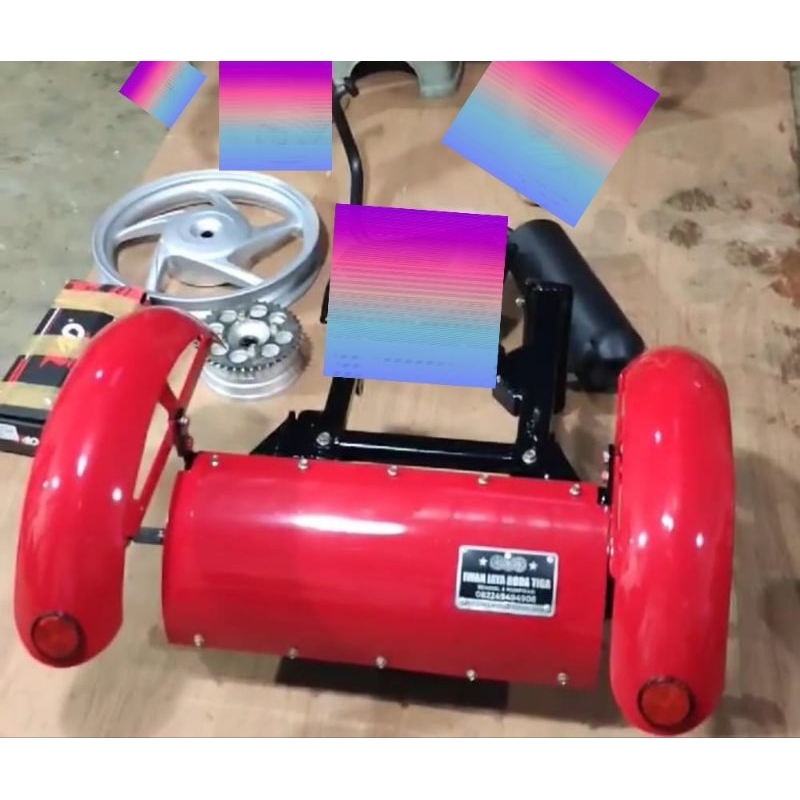 Jual Jasa Rakitan Modifikasi Motor Roda Tiga Penggerak 1 Roda (Paket 1 ...