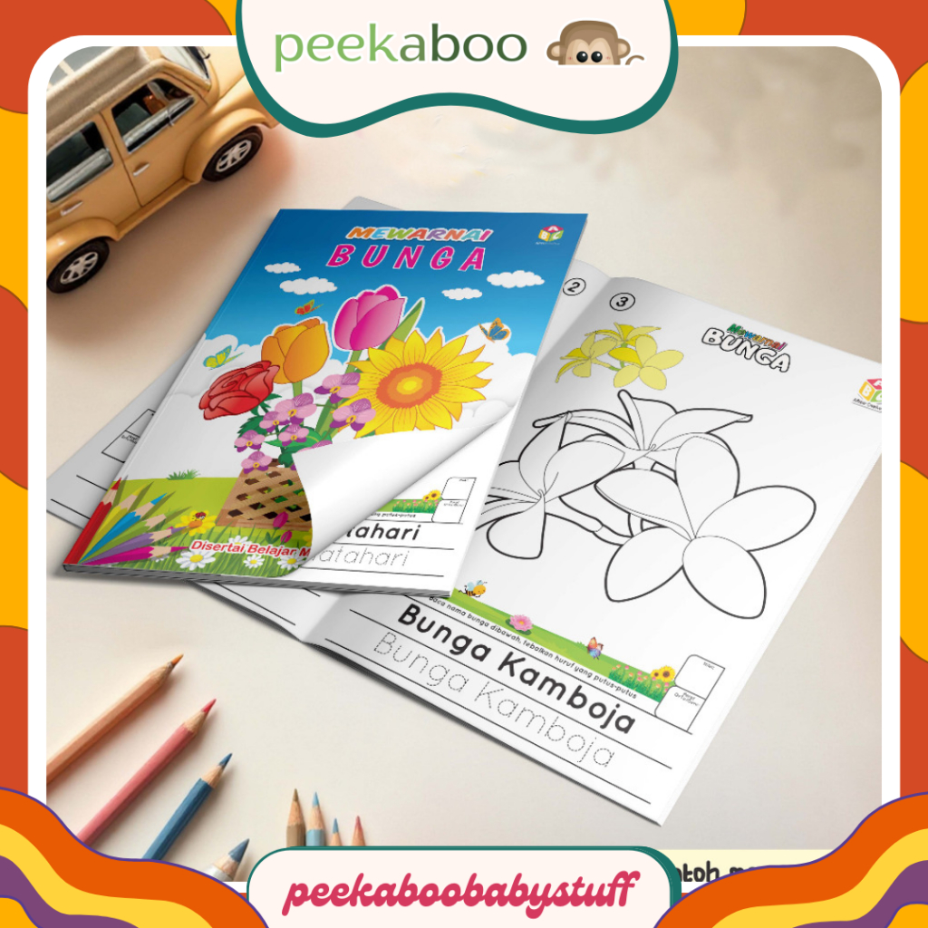 Jual BUKU MEWARNAI FULL COLOUR (FC) A5 - BUNGA - FC || BUKU WARNA FULL ...