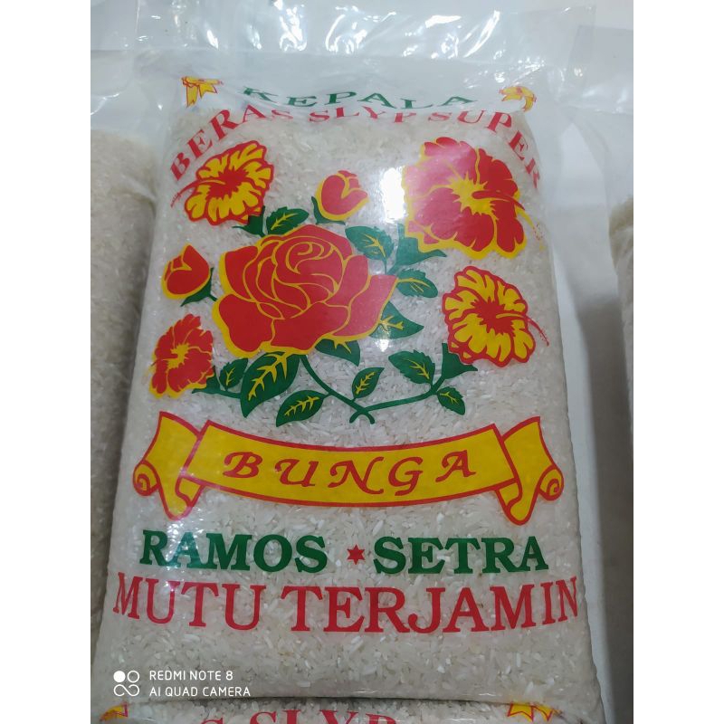 Jual Beras cap bunga biasa 5 kg/10 kg | Shopee Indonesia