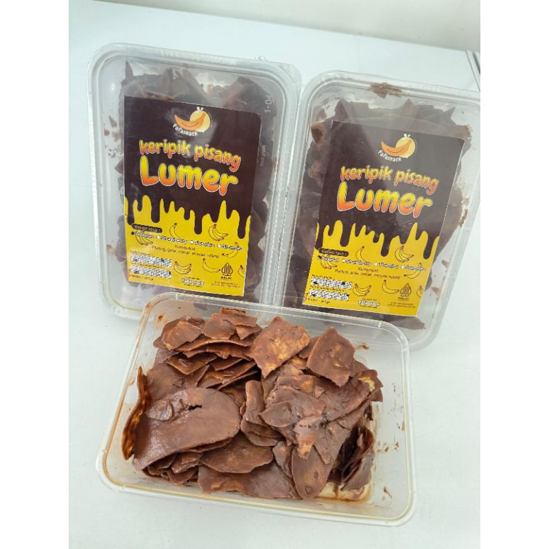 Jual keripik pisang lumer coklat 200gr | Shopee Indonesia