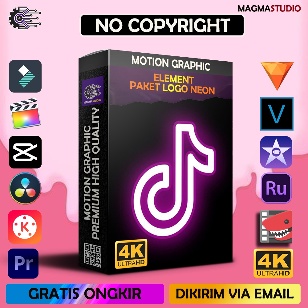 Jual MOTION GRAPHIC ! PAKET NEON LOGO MEDSOS ELEMENT - Pelengkap ...
