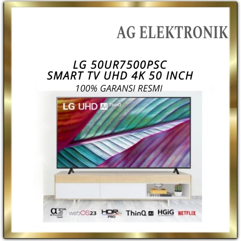 Jual LG LED TV 50 INC SMART TV UHD 4K 50UR7500PSC | Shopee Indonesia
