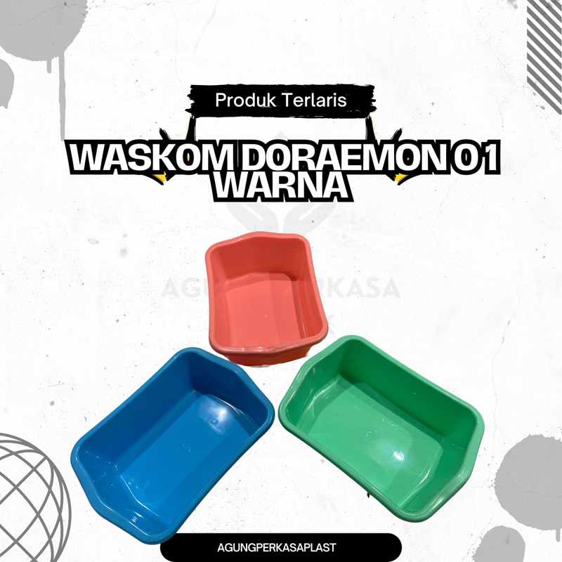 Jual WASKOM DORAEMON 01 warna / BASKOM PLASTIK / BASKOM KOTAK KECIL ...