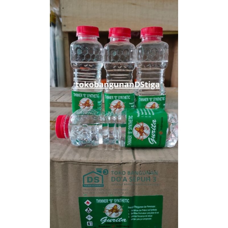 Jual Thinner "B" Synthetic Pengencer Cat Kayu dan Besi Kemasan Botol ...