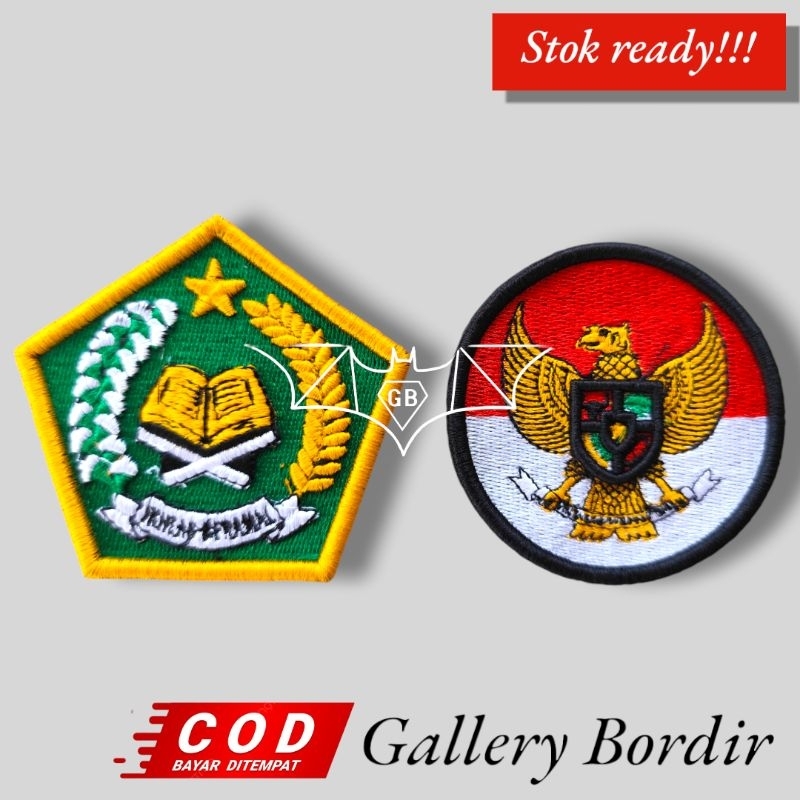 Jual TERBARU!!! bordir timbul kemenag ri + garuda TiIMBUL 3D | Shopee ...